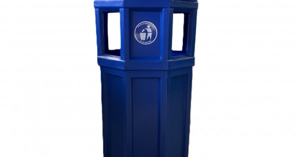 Muhibbah Majesty Octagon Garbage Bin - 85 Litres